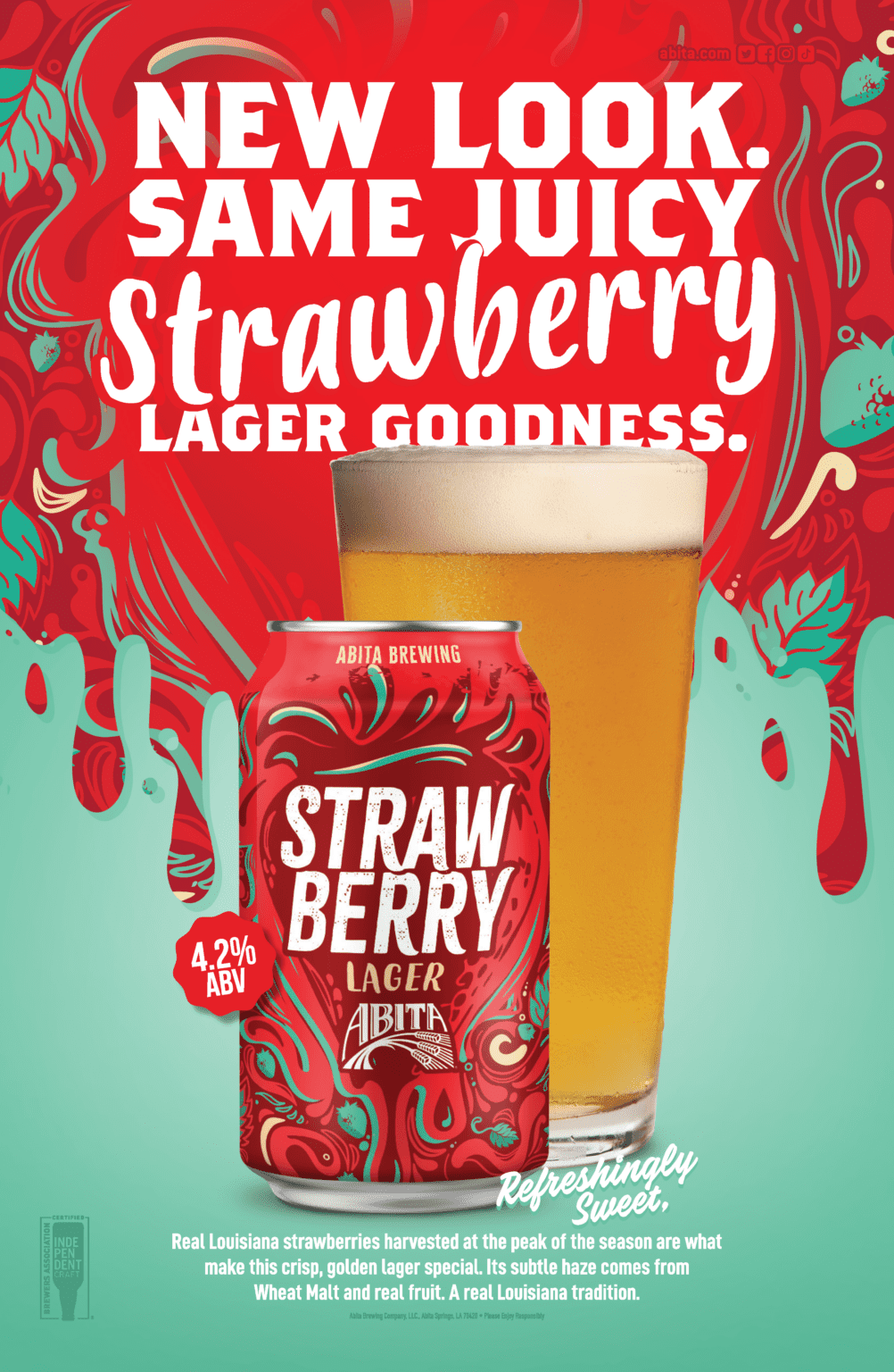 Strawberry Lager - Abita Beer