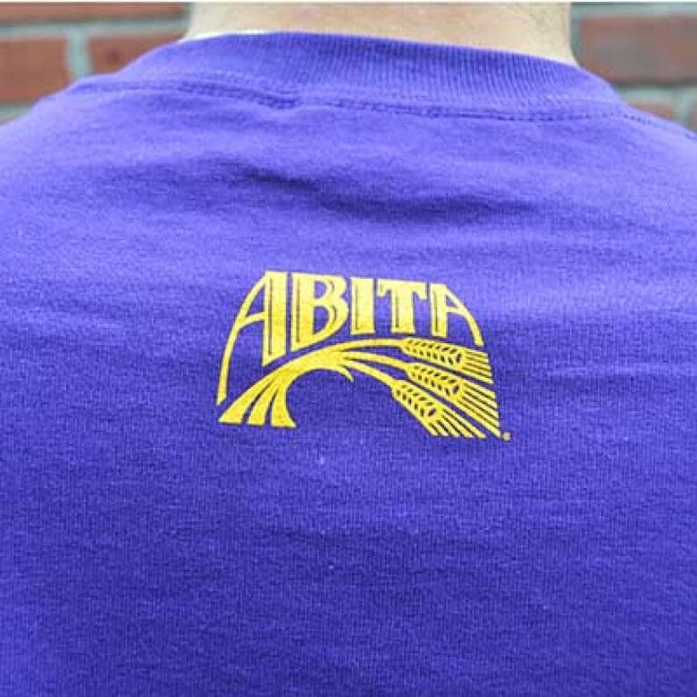Purple & Gold Throwback Abita Tee | Abita Brewing Company