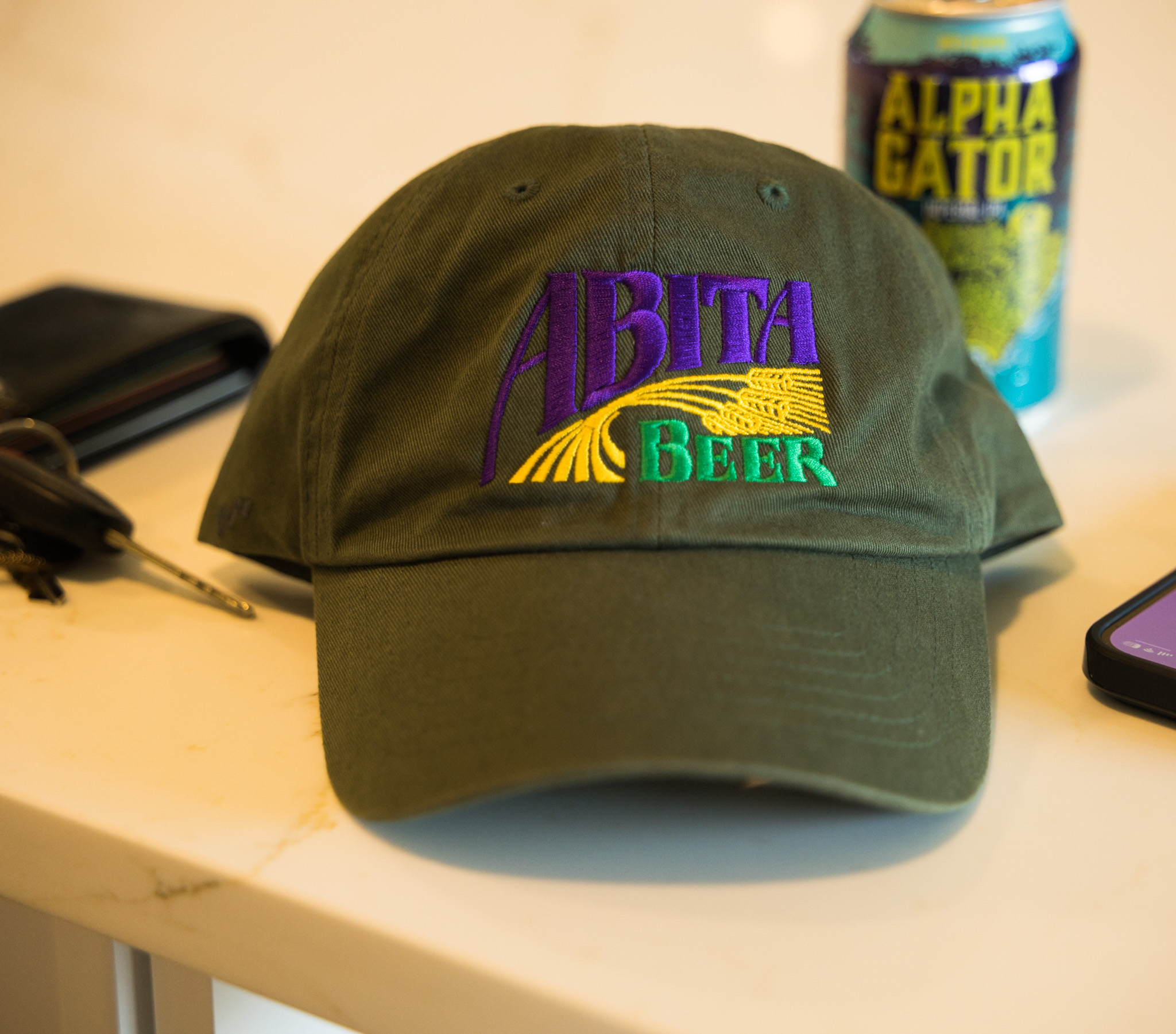 Purple & Gold Throwback Abita Tee | Abita Brewing Company