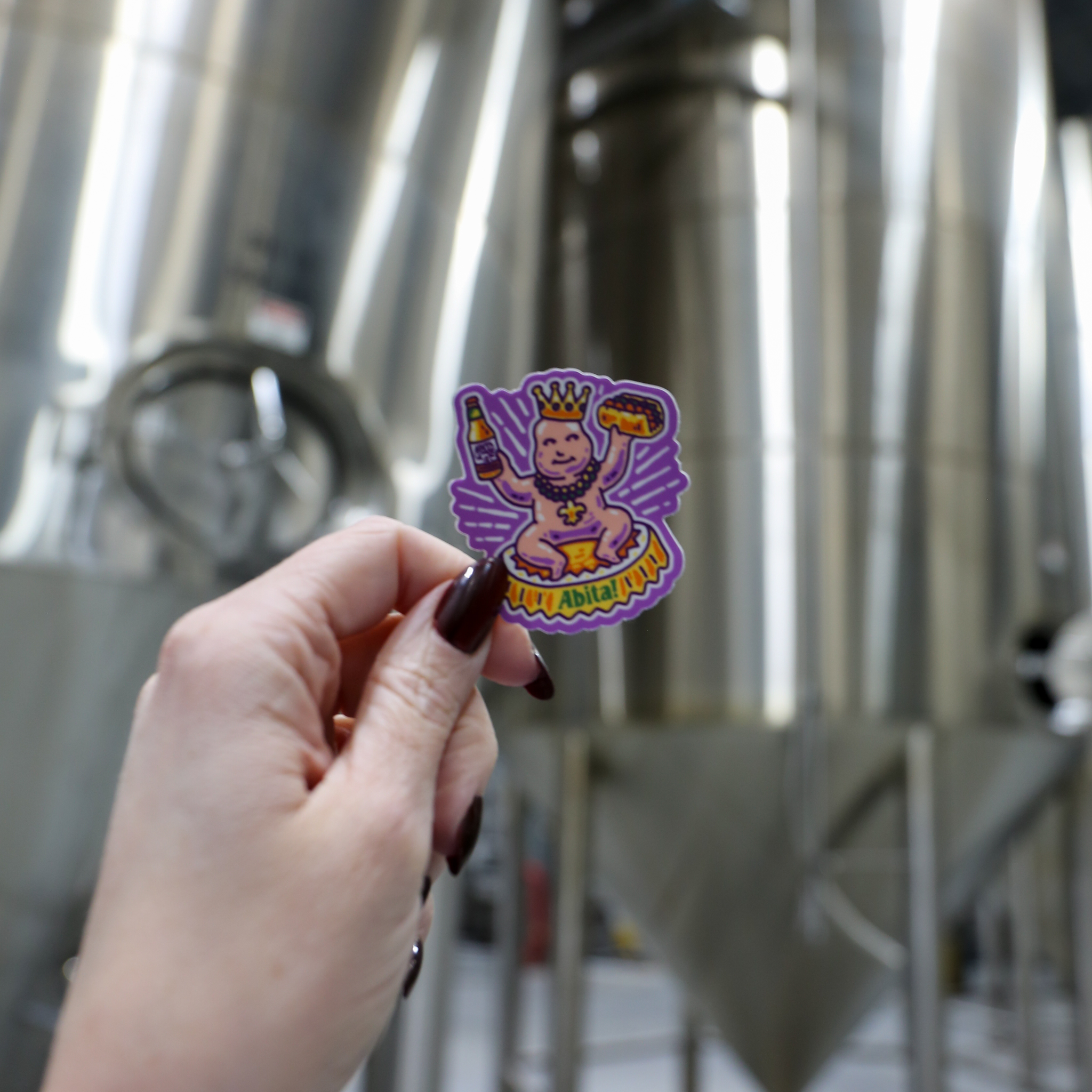 King Cake Baby Sticker | Abita Brewing Company